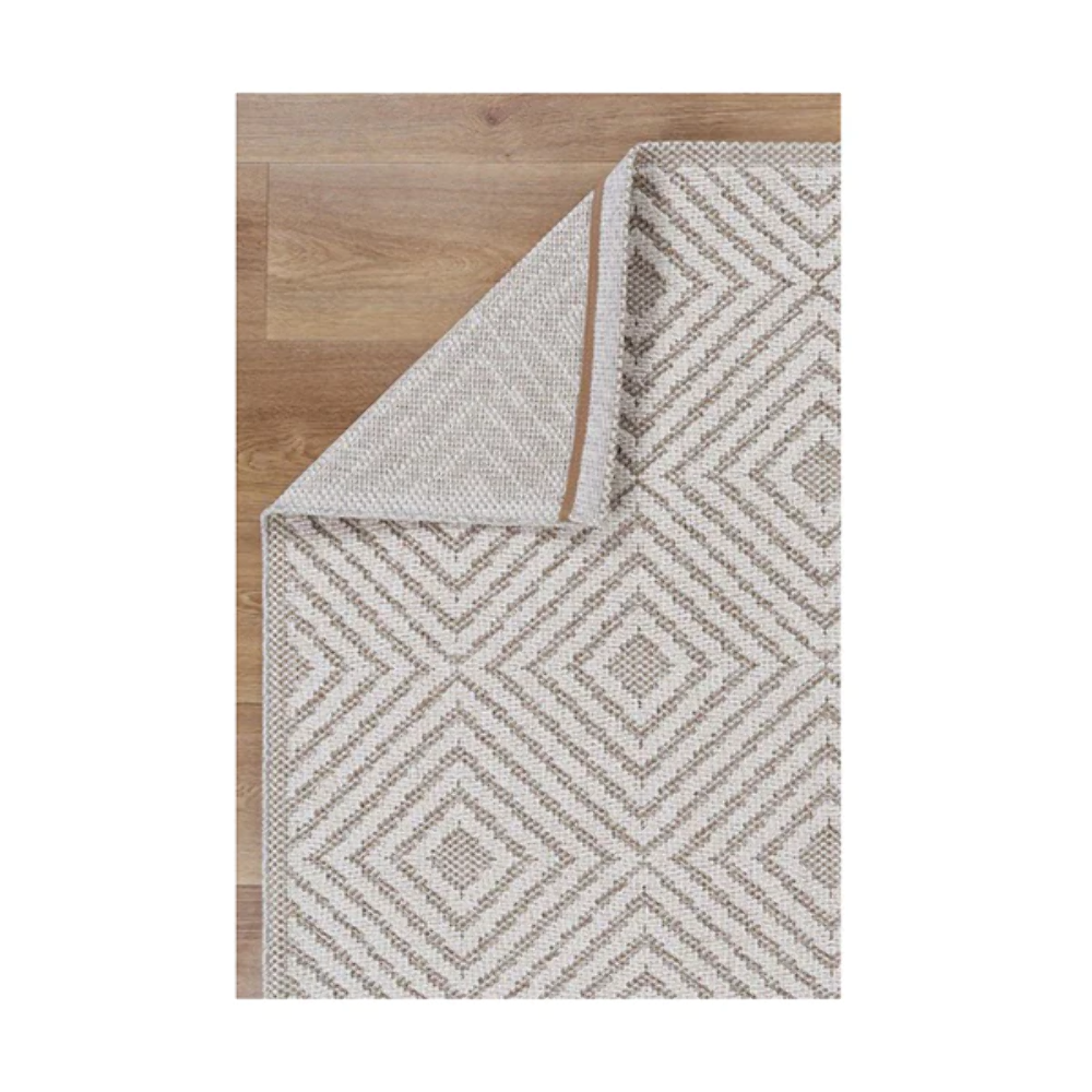 Efate Homestead Beige Geometric Flatweave Rug | eBay