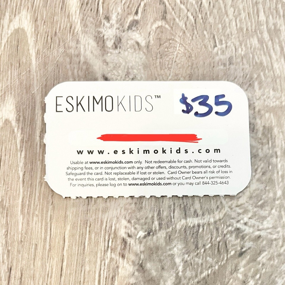 $35 Eskimo Kids Gift Card | eBay