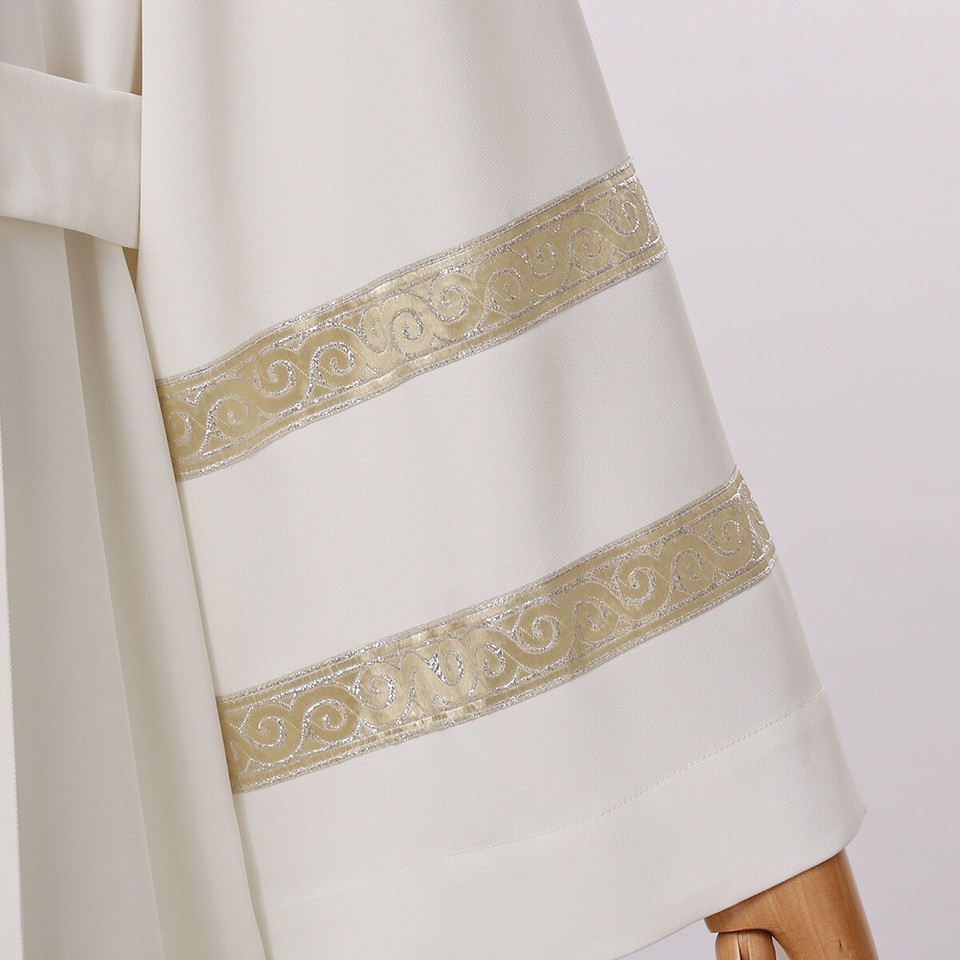 Catholic Church Priest Men's Mass Alb Vestments Robe Clergy Pastor Alb ...