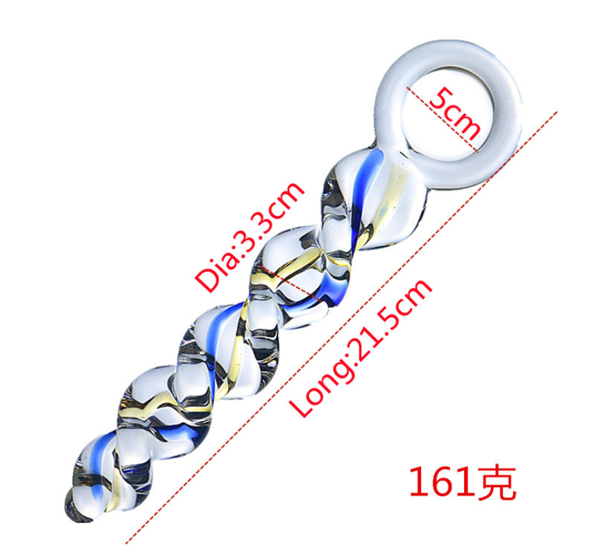Crystal Glass Anal Plug Dildo Glass Butt Plug Expander Dildos Butplug ...