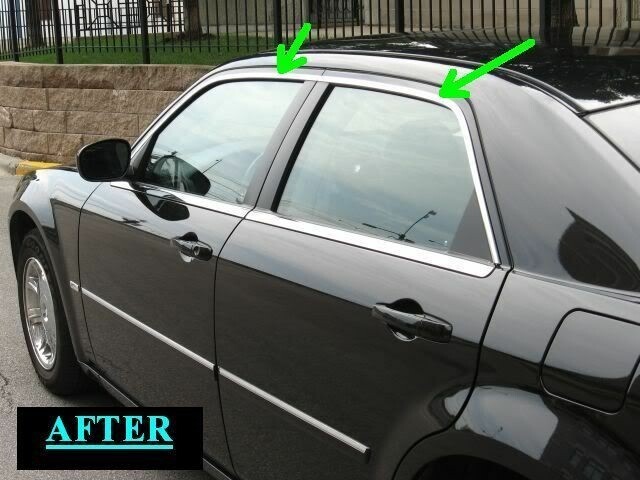 2005-2010 CHRYSLER 300 300C PRECUT CHROME UPPER WINDOW TRIM MOLDINGS ...