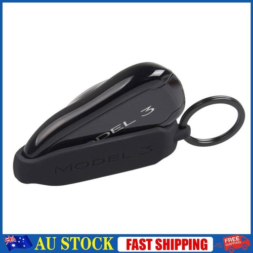 Car Key Fob Case Soft Silicone Band Key Fob Holder for Tesla Model 3 ...