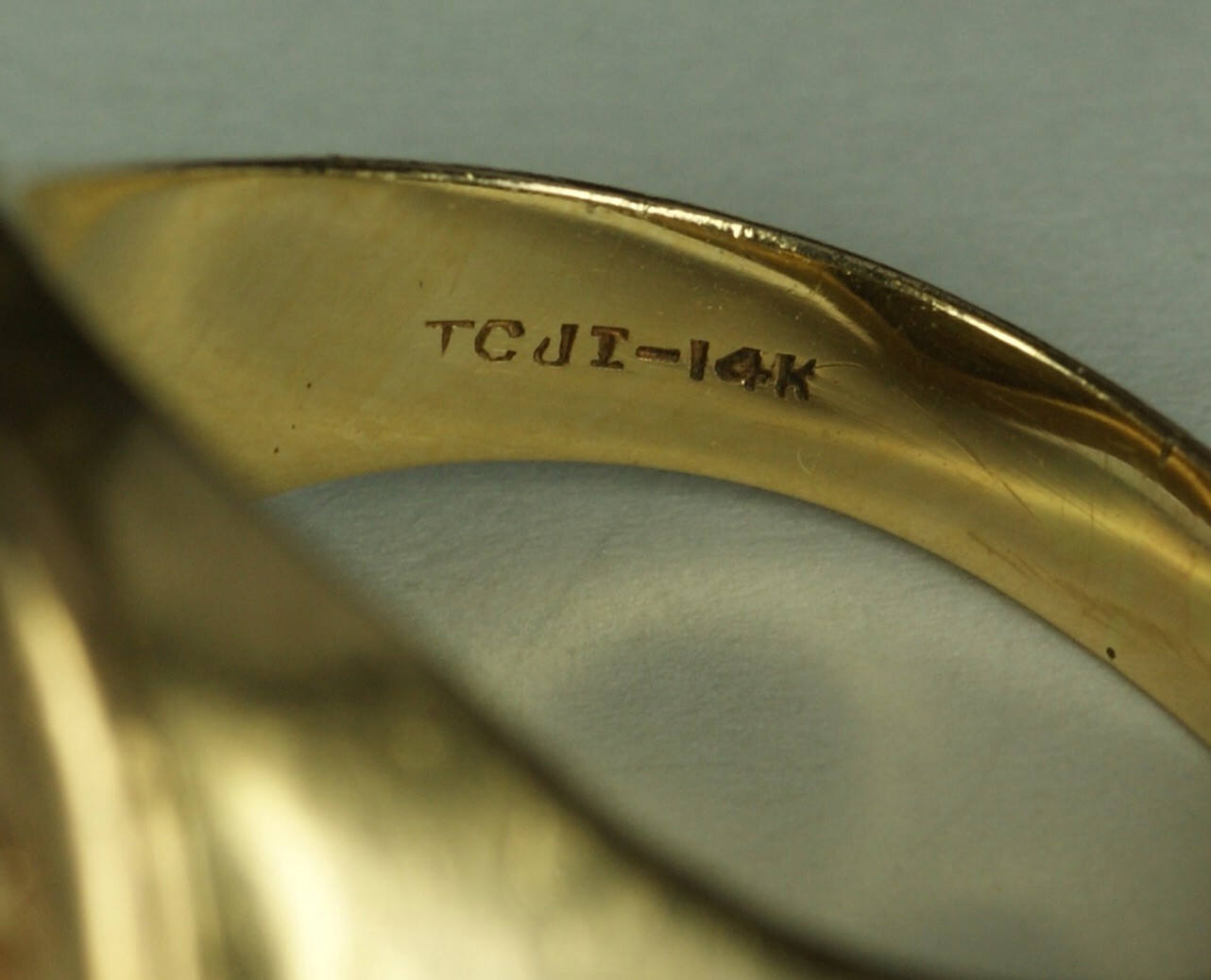 Vintage FBI 14K & 10K Gold Signet Service Recognition Ring US ...