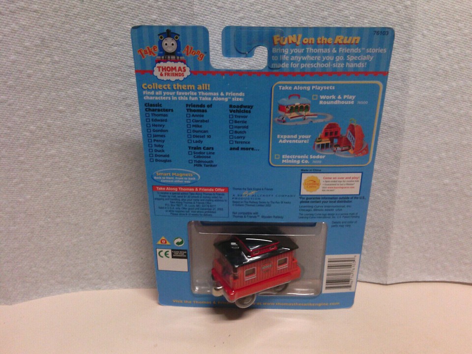 Thomas and Friends Take-Along Sodor Line Caboose 2002 Diecast Metal ...