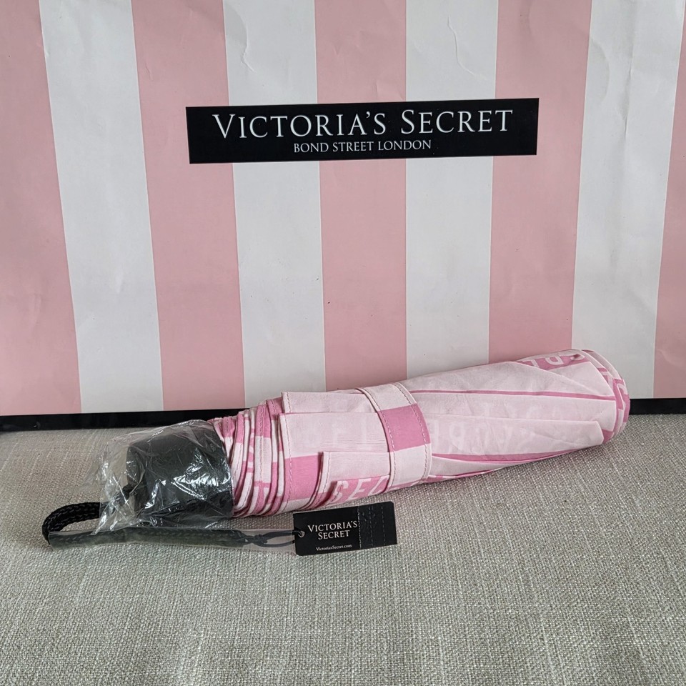 VICTORIA'S SECRET PINK STRIPE UMBRELLA WITH SLEEVE NWT | eBay