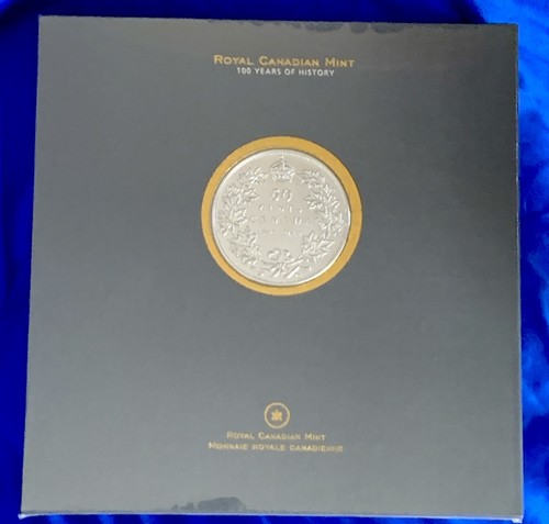 Rare Sealed 2008 Canada RCM 100 Years of History Book & Silver 50 Cent ...
