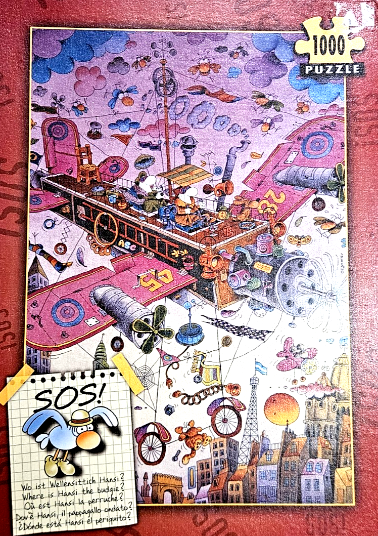 HEYE 1000 JIGSAW PUZZLE "SOS HANSIE THE BUDGIE" : RARE PUZZLE | eBay UK