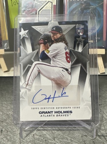 2025 Topps Series 2 Grant Holmes rookie AUTO Atlanta Braves rookie ...