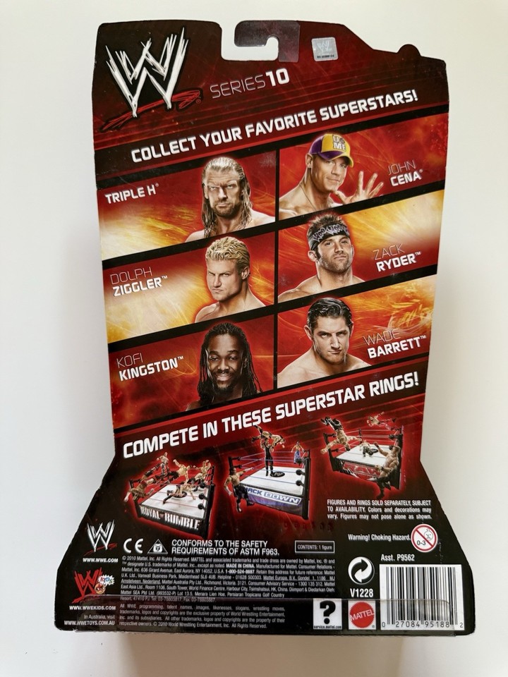 Zack Ryder WWE Mattel Wrestling Action Figure Series 10 New | eBay
