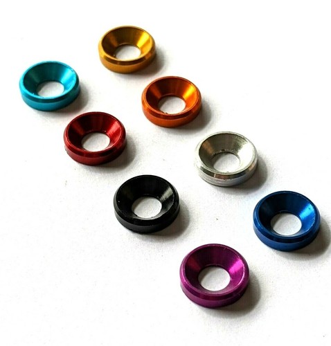 M4 Countersunk Washers Anodised Aluminium - Various Colours | eBay UK