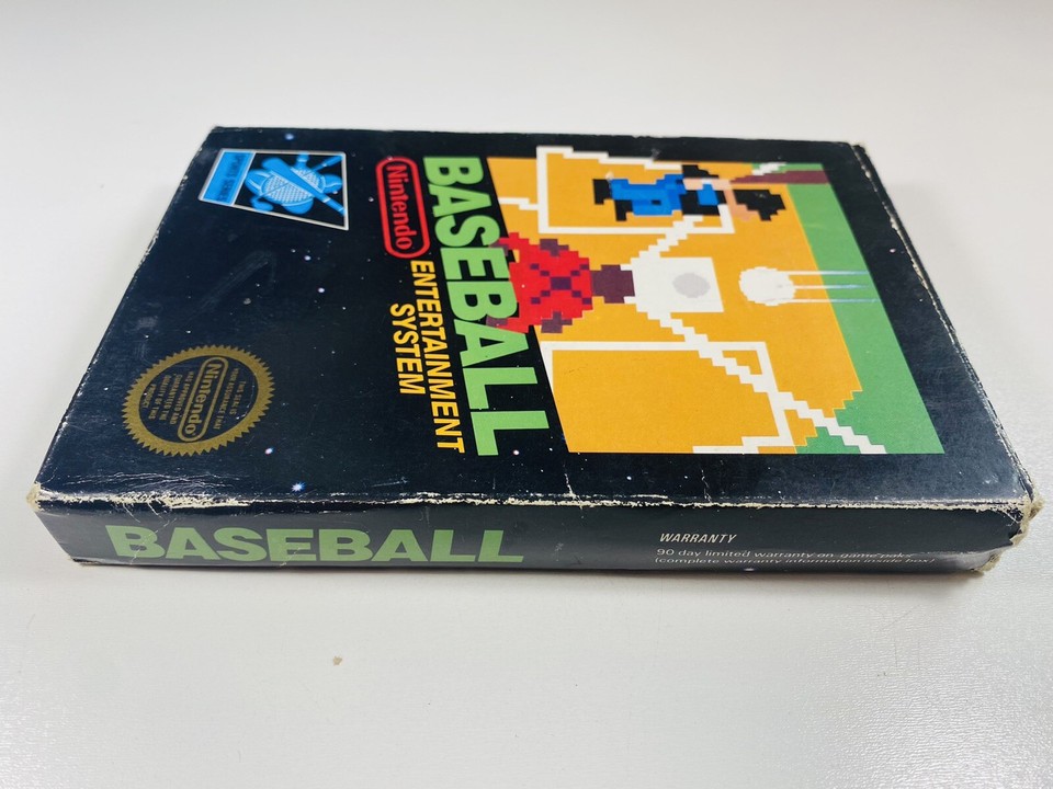BASEBALL -- NES Nintendo Game Original HANG TAB BOX Complete CIB ...