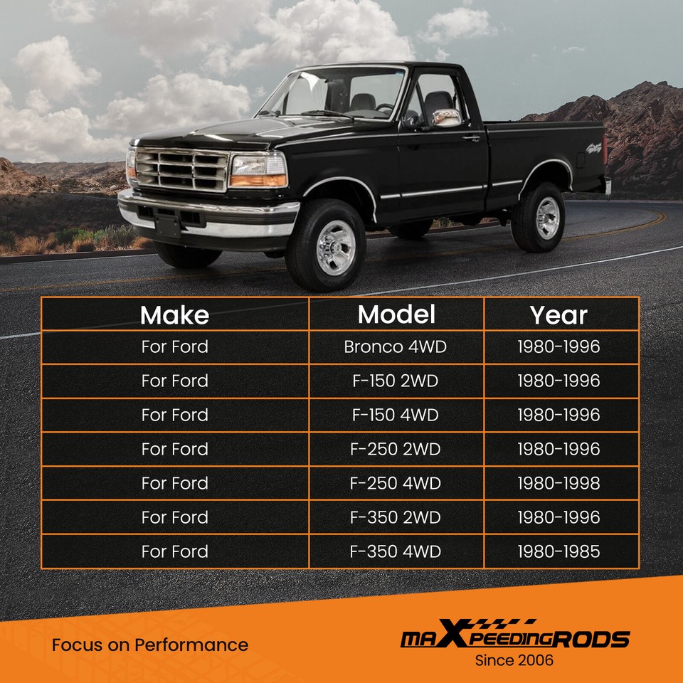 maXpeedingrods G1 Steering Stabilizer Kit For Ford F150 F250 F350 2WD ...