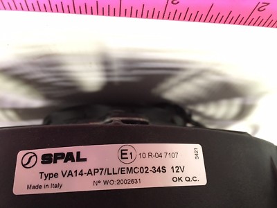 New Spal VA14-AP7/LL/EMC02-34S 30105017 12V 7.5" pusher | eBay