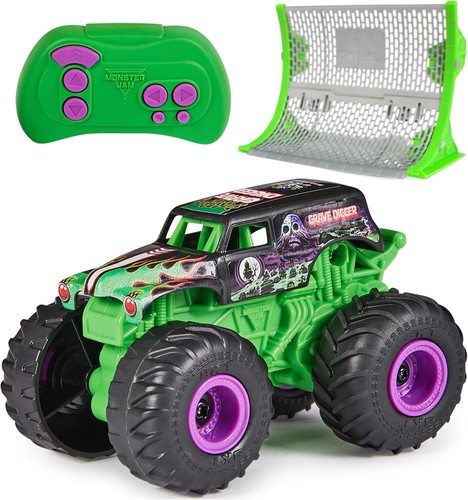 Monster Jam Official Grave Digger Remote Control Monster Truck with ...