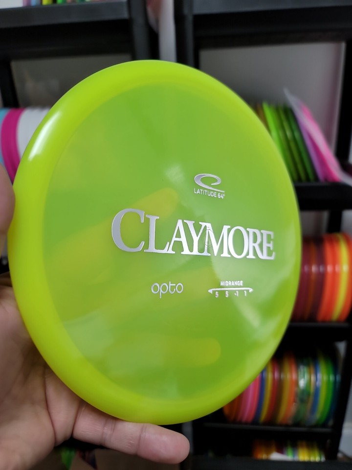 Opto Claymore Yellow 177g Mid-range Latitude 64 Disc Golf Trilogy | eBay