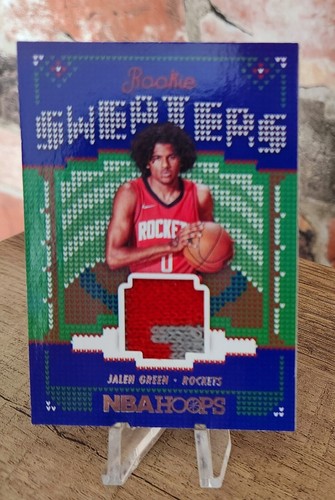 2021-22 Panini NBA Hoops - Rookie Sweaters #RSW-JGR Jalen Green (MEM ...