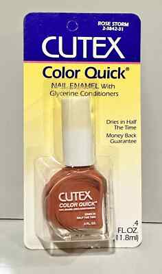 Cutex Color Quick Nail Enamel Polish - Rose Storm 31 - 0.4 oz | eBay
