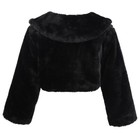Girls Kids Baby Faux Fur Long Sleeve Coat Wedding Bridesmaid Jacket ...