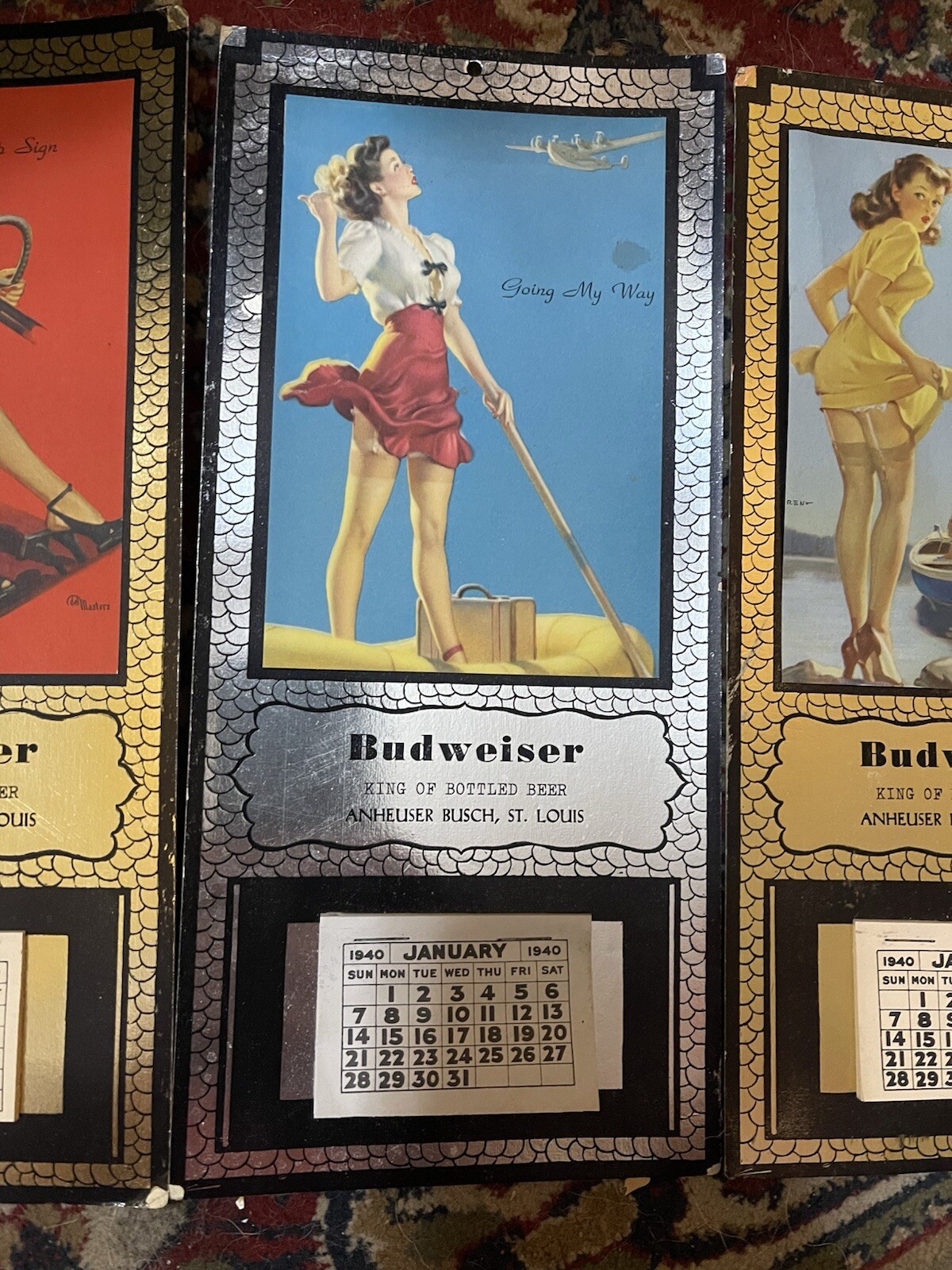 Vintage Budweiser Calendars 1940-3 Calendar Set | eBay