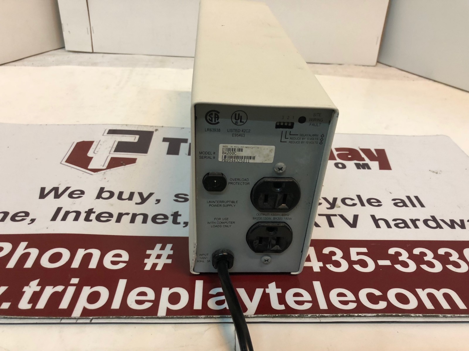 APC Back-UPS 200 Uninterrupted Power Supply BK200C | eBay