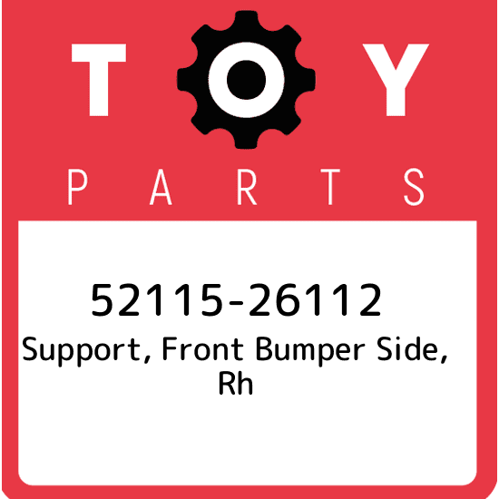 52115-26112 Toyota Support, front bumper side, rh 5211526112, New ...