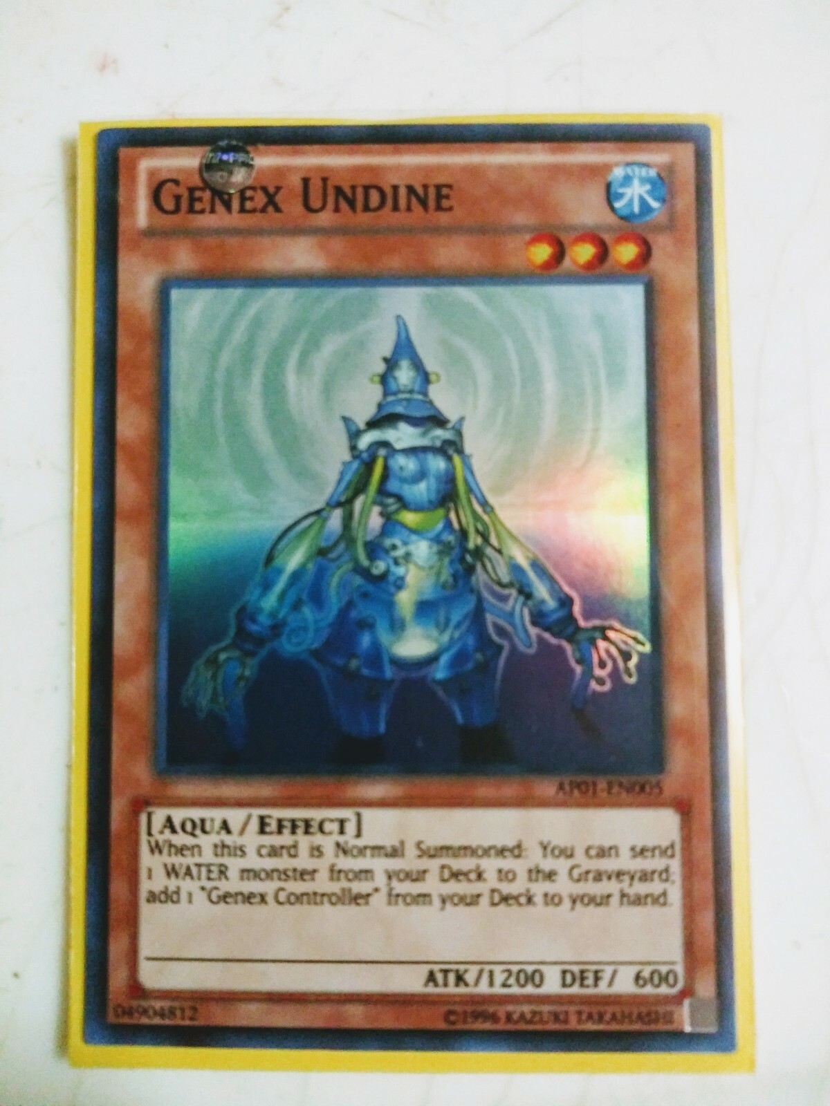 Yugioh 3x (M/NM) - Genex Undine - AP01-EN005 - Super Rare - Unlimited ...
