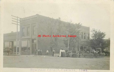 IA, Castana, Iowa, RPPC, Business Corner, Stores, 1910 PM | eBay