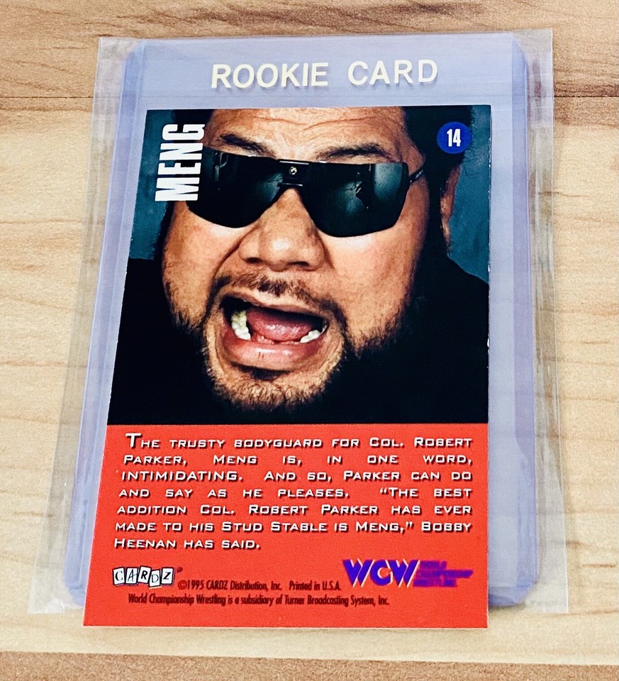 1995 Cardz WCW Main Event #14 Meng Rookie Card 🌟NM | eBay