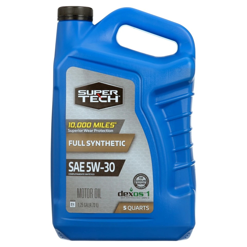 Super Tech Full Synthetic SAE 5W-30 Motor Oil 5 Quarts | 0681131770422 ...