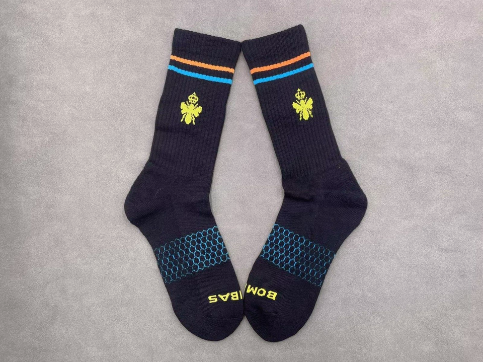 3 pair Bombas Women's All-Purpose Performance Calf Socks Size M bee ...