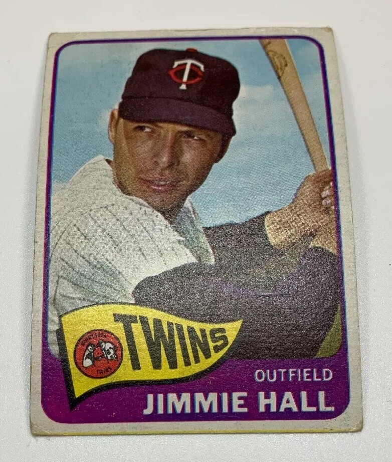 1965 Topps # 580 Jimmie Hall Baseball Card Minnesota Twins | eBay