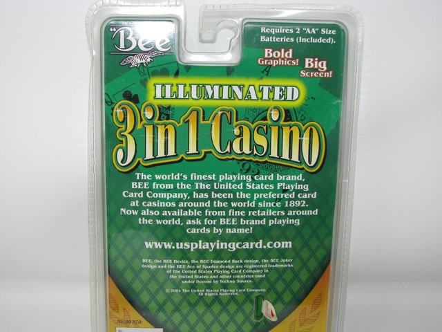 Bee 3 in 1 Casino Handheld Game Poker Blackjack Slots Electronic ...