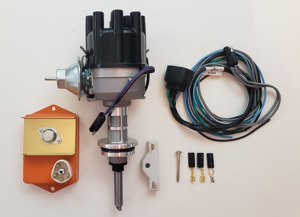 CHRYSLER 318 340 360 ELECTRONIC DISTRIBUTOR CONVERSION KIT + COIL +PLUG ...