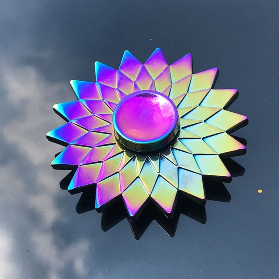 Fidget Spinner Fidget Finger Spinner Hand Focus Rainbow Finger Spinner ...