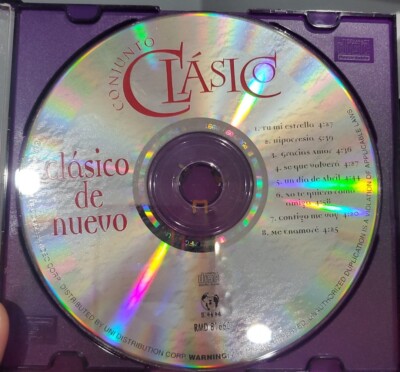 Clasico De Nuevo by Conjunto Clasico (CD, 1996, RMM) ONLY CD NO ARTWORK ...
