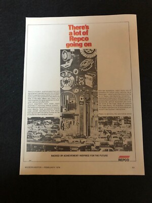Repco Parts Original Print Advertising. There’s A Lot Of Repco Going On ...