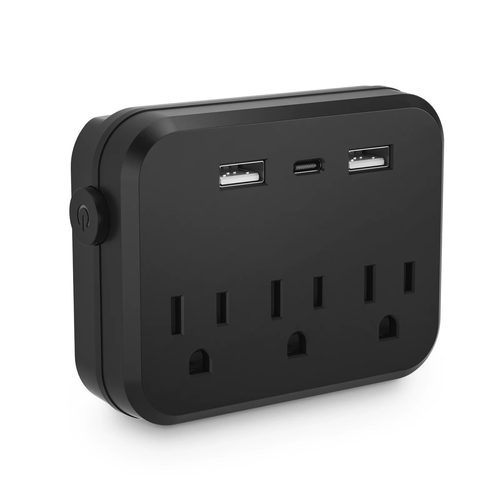Us,Switch with Surge Protector Mini Portable Power Strip 6-In-1 ...