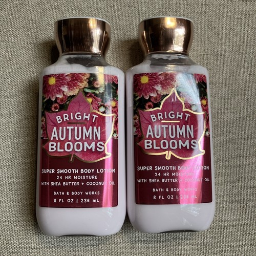 2 Bath Body Works BRIGHT AUTUMN BLOOMS 24HR Moisture Body Lotion Cream ...