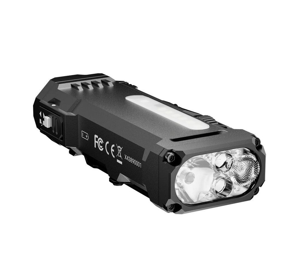 WUBEN X4 EDC Flat Flashlight 1500 Lumen RGB Side Light USB C ...