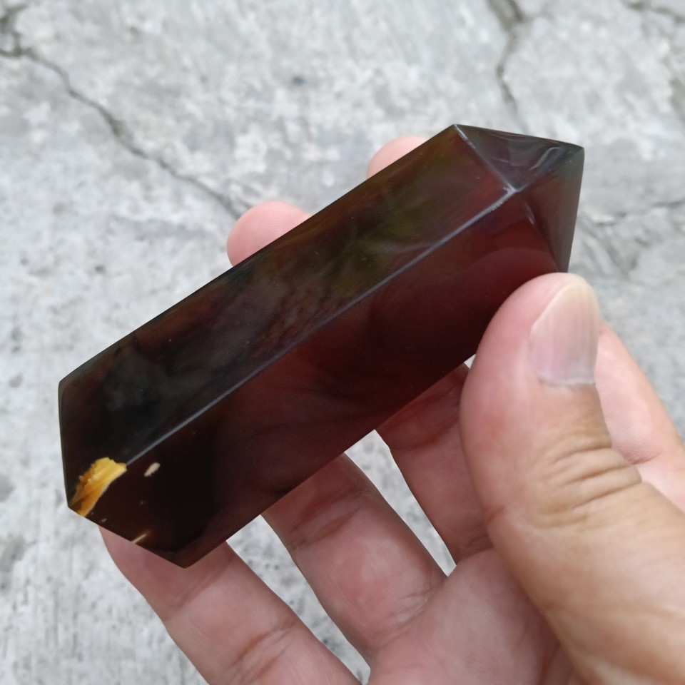51 gram Indonesia Sumatra Amber Tower Polished Rough Raw Stone Gemstone ...