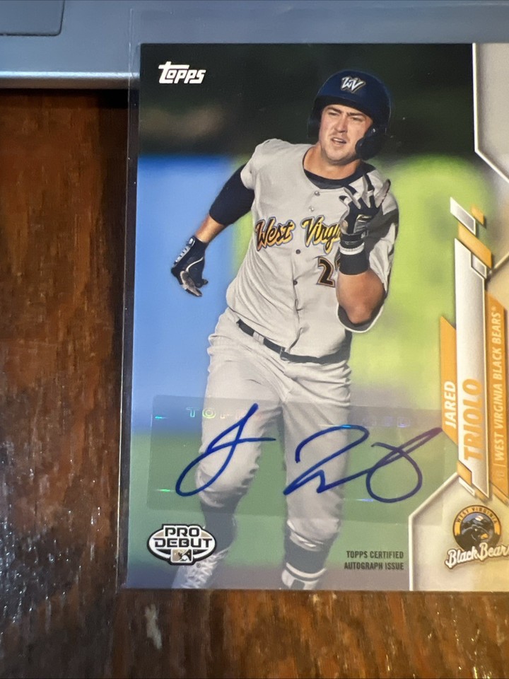 Jared Triolo 2020 Topps Pro Debut Auto Autograph RC #PD-157 Black Bears ...