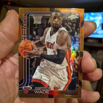 2025-26 Topps Chrome NBA Dwayne Wade ORANGE BASKETBALL REFRACTOR SP | eBay