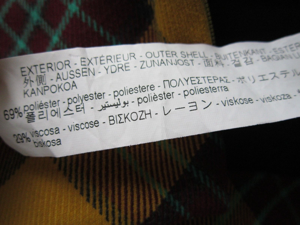 ZARA SIZE M SKIRT YELLOW CHECK PRINT RED MINI CLUELESS 90S HIGH WAIST ...