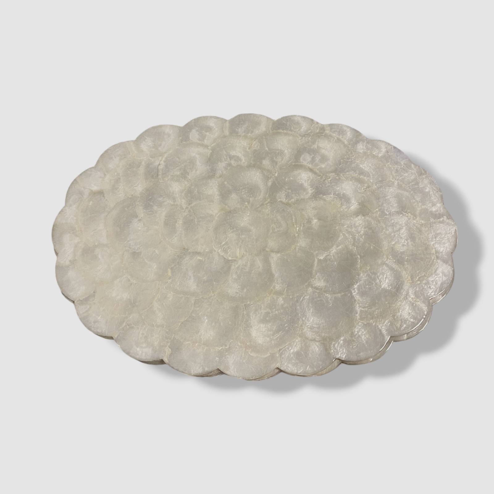 Neiman Marcus Ivory Oval Capiz Shell Placemats Set of 4 | 19 x 13" | eBay