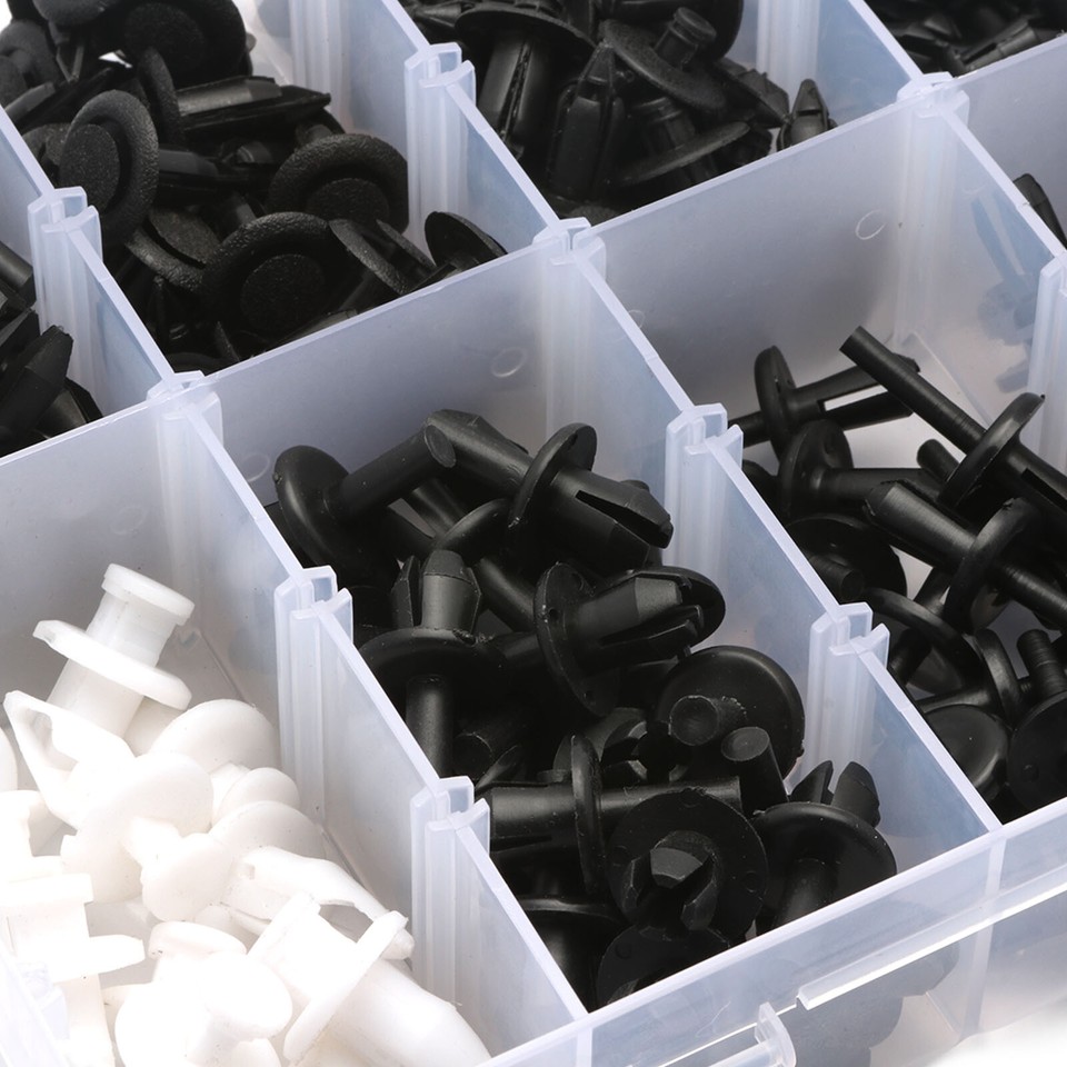 Auto Body Push Pin Rivet Fasteners Trim Moulding Clip Assortments Kit ...