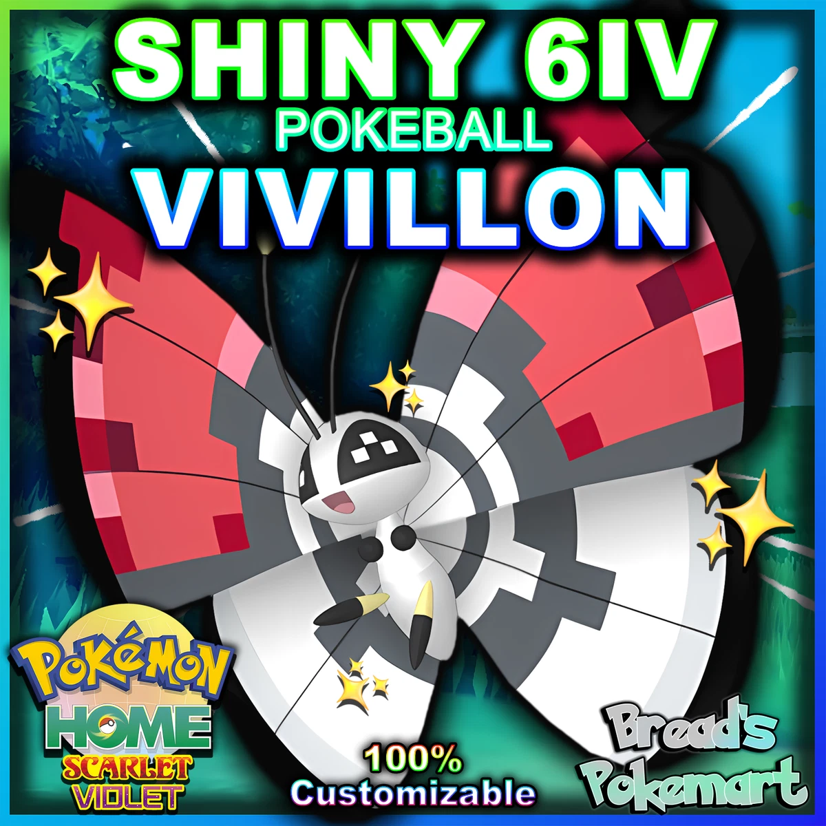 Shiny Vivillon Pokeball