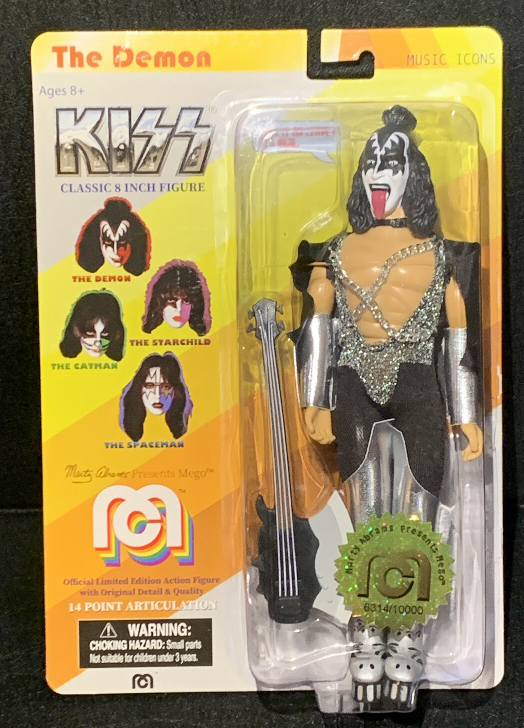 KIZZ The Demon Classic 8” Figure Marty Abrams Mego Limited Edition | eBay