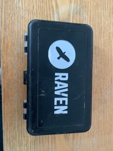 Raven black / white multi part metal detecting finds box in excellent ...