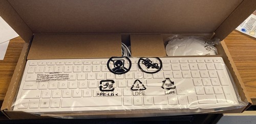 COMPUTER HP 310 M55009-001 White Wired KEYBOARD/MOUSE Combo NIB | eBay