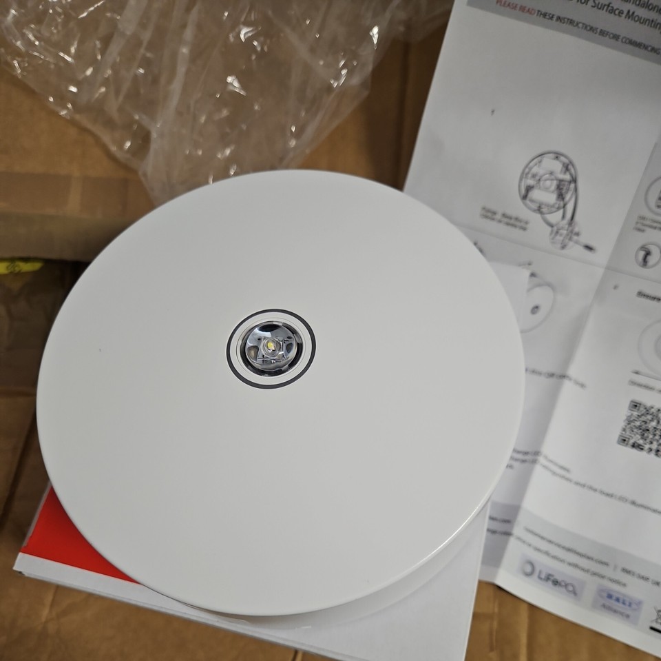 Liteplan Emergency LED Halo Lighting Surface Round CRW/1/DA/OA | eBay UK